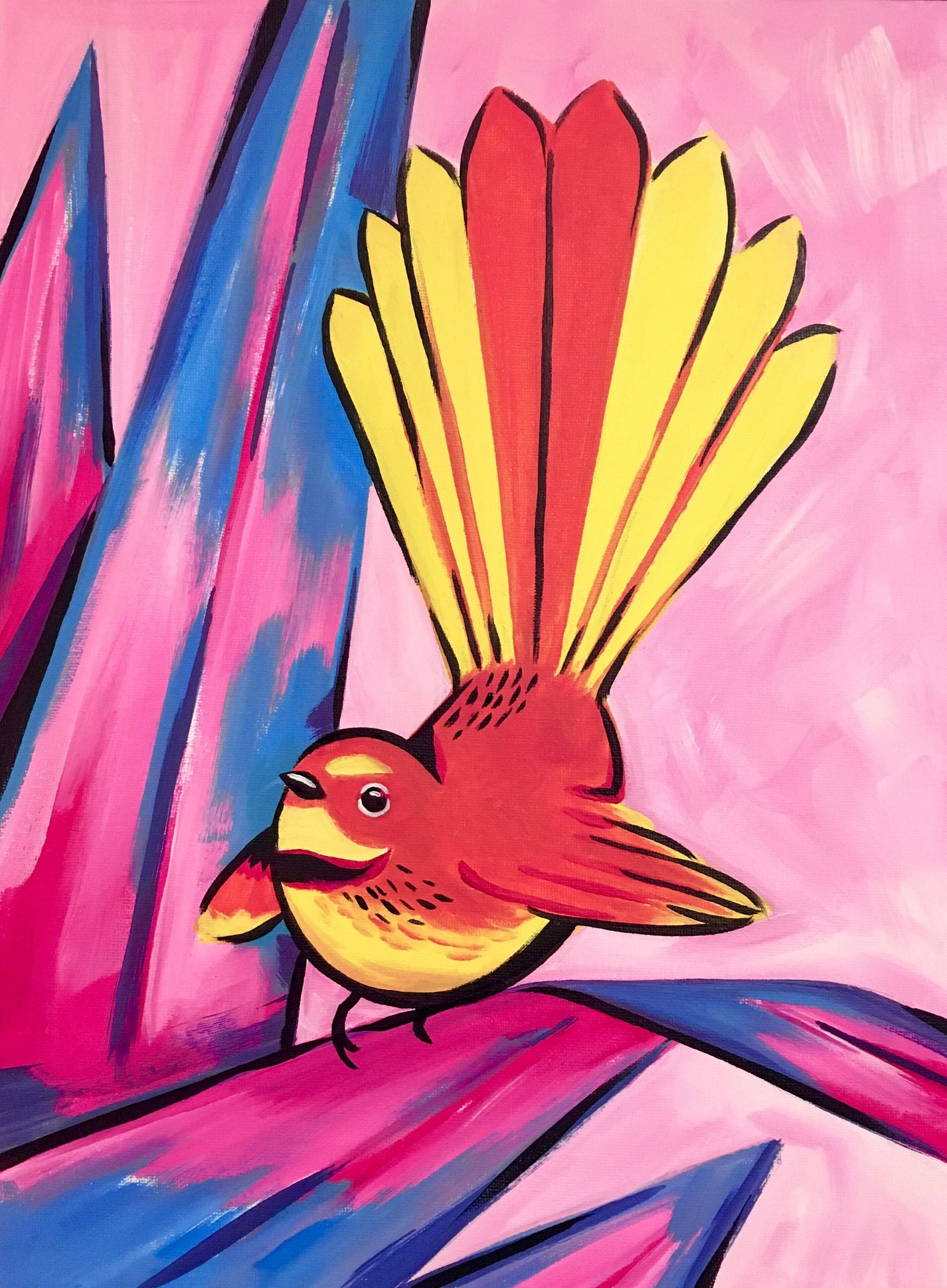 Buy Tickets to 'Cheeky Fun-Tail (Piwakawaka)' Afternoon Painting Event ...